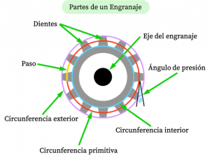 ¿Cuáles son las Partes de un Engranaje?