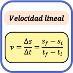 Velocidad lineal